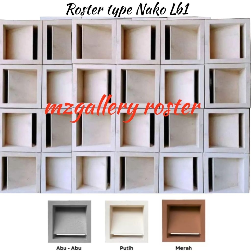 Jual Roster beton / dua sisi / motip nako lb1 / roster merah / roster ...