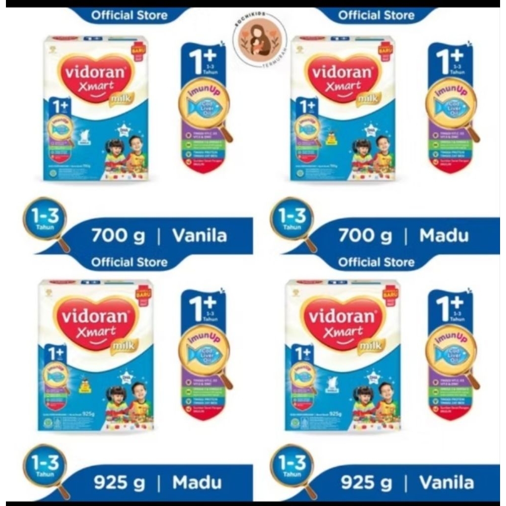 Jual Vidoran Xmart 1+madu/vanila 700-925gr | Shopee Indonesia