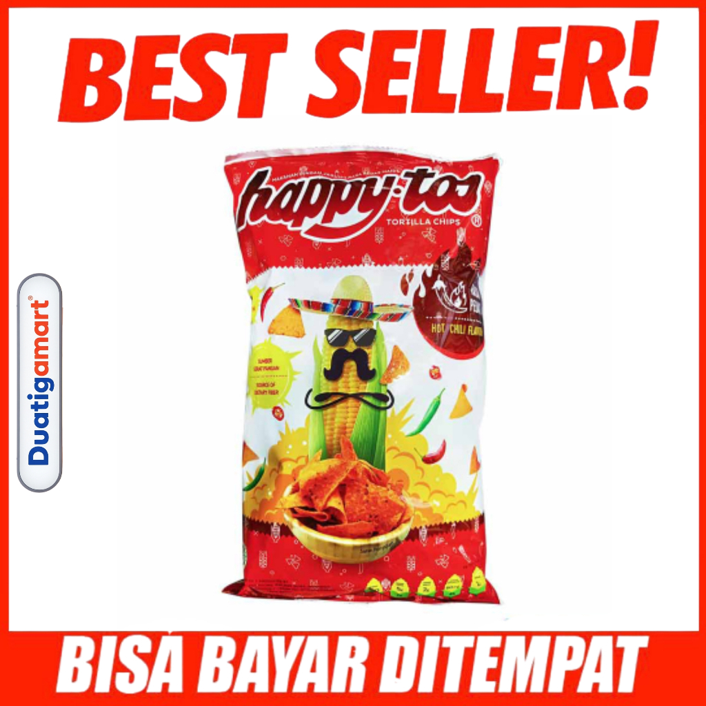 Jual Happytos Happy Tos Cemilan Snack Keripik Jagung Tortilla Pedas ...