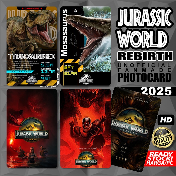 Jual Photocard Jurassic World Rebirth Dinosaurus Dominion Kartu Koleksi ...