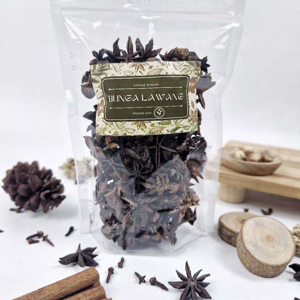 Jual Bunga Lawang/pekak/star anise Kering kemasan 100gr rempah ...