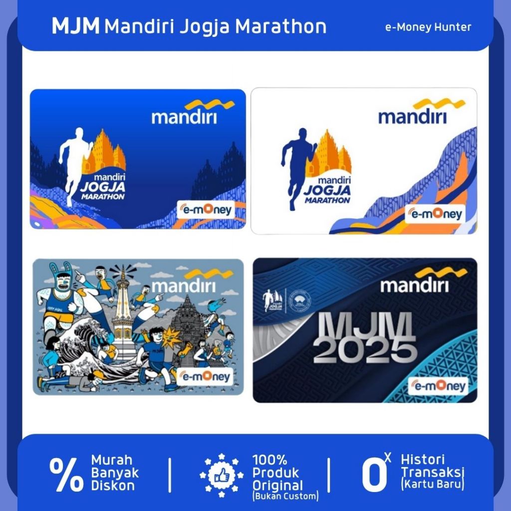Jual e-Money JOGMAR Mandiri Jogja Marathon MJM Limited Edition eToll ...