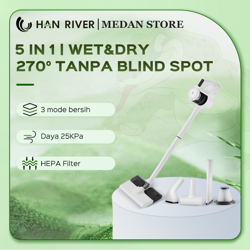 Jual HAN RIVER Vacuum Cleaner 25000Pa Hisap Dan Pel 3 modes Multifungsi ...