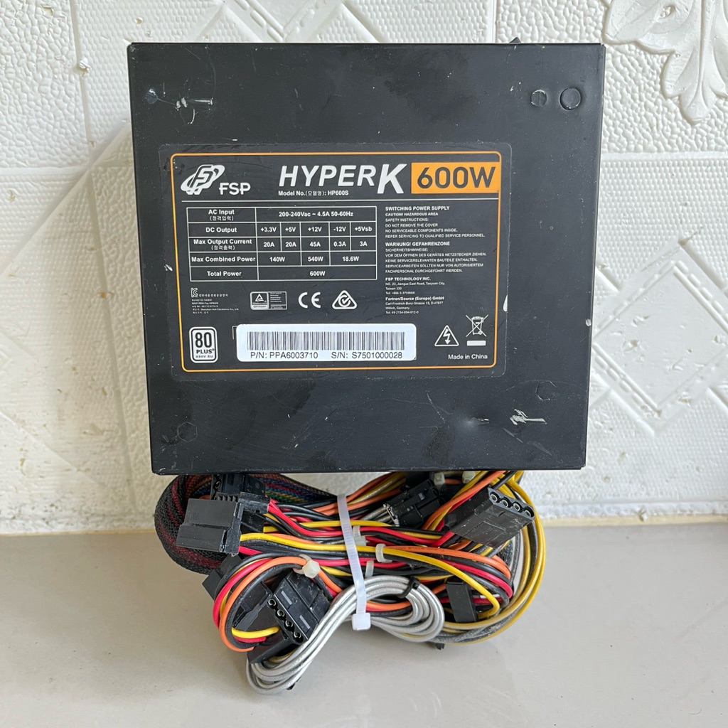 Jual PSU GAMING FSP HYPER-K 600W 80+ PLUS V2 | Shopee Indonesia