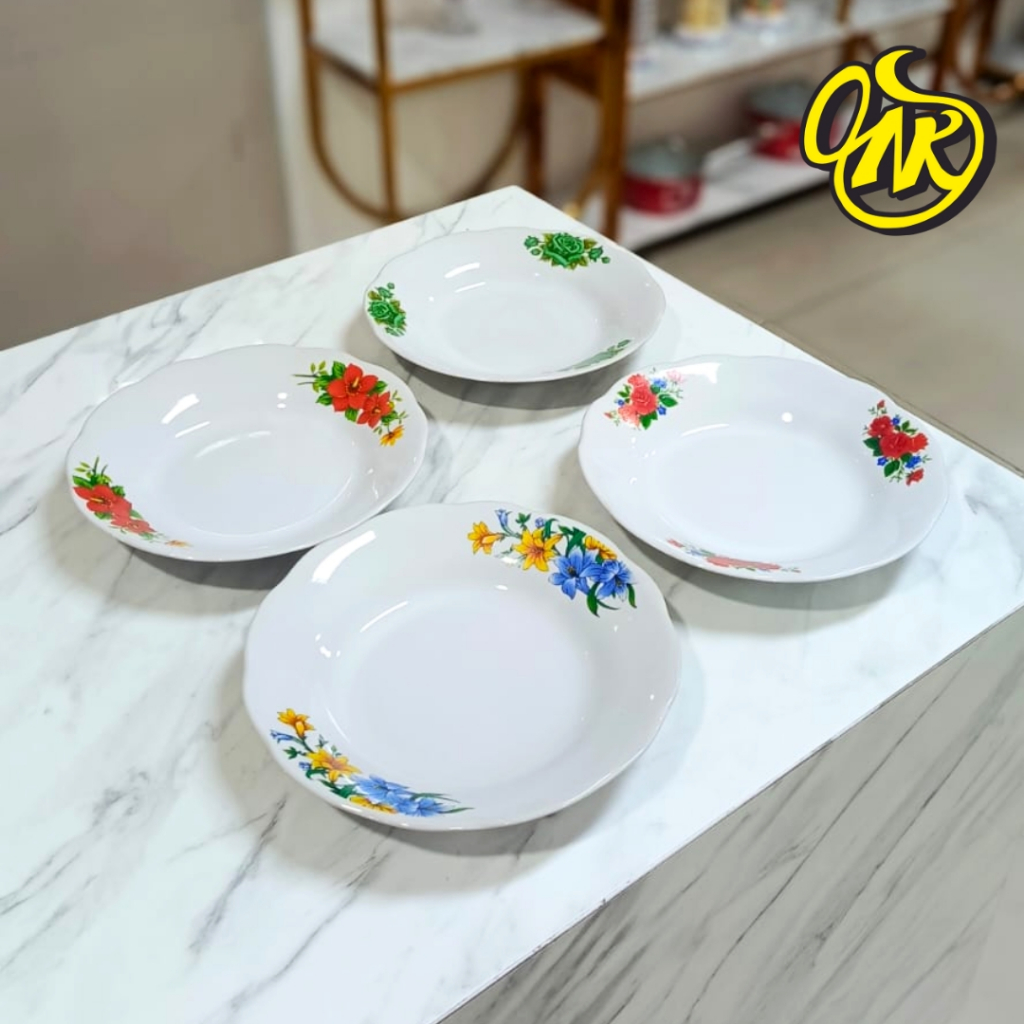 Jual Piring Keramik Bunga Piring Keramik Murah | Shopee Indonesia