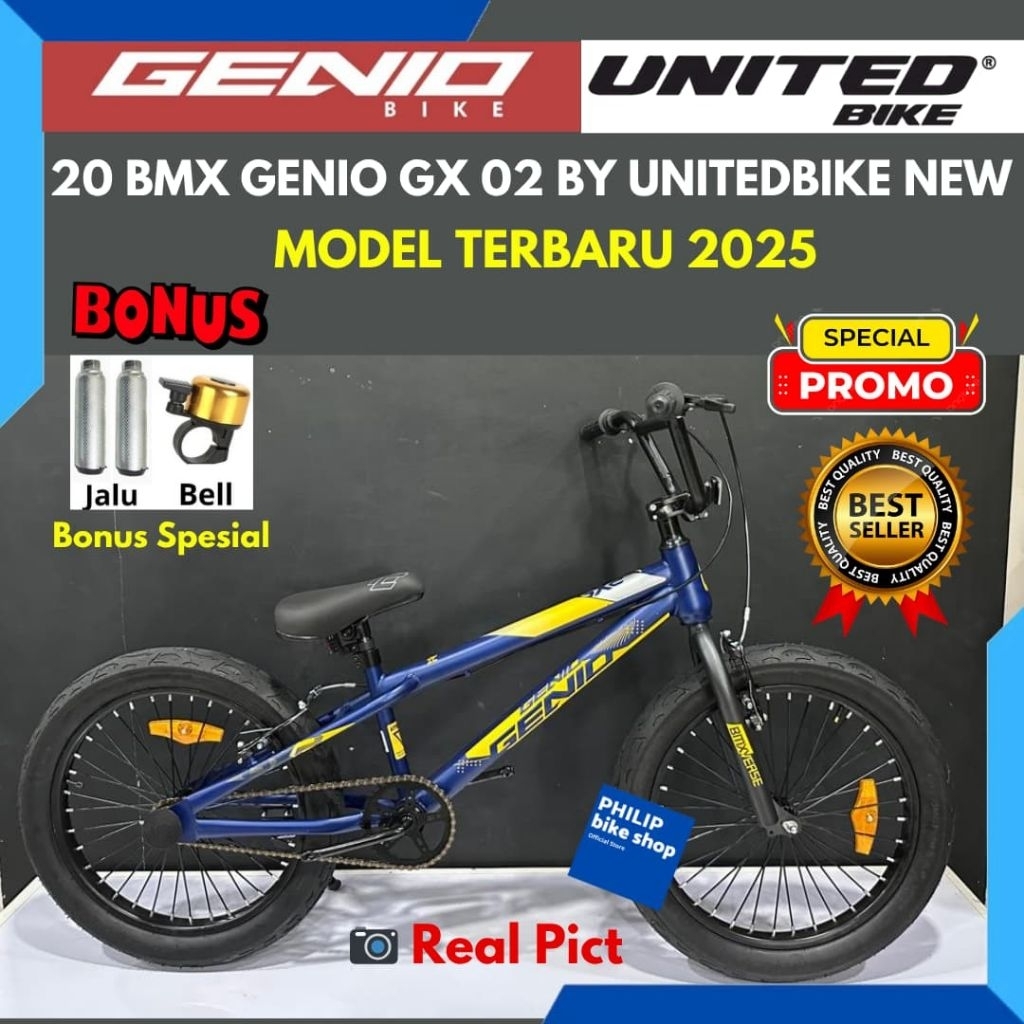 Jual Sepeda BMX 20 Genio GX02 By United Bike Terbaru | Shopee Indonesia