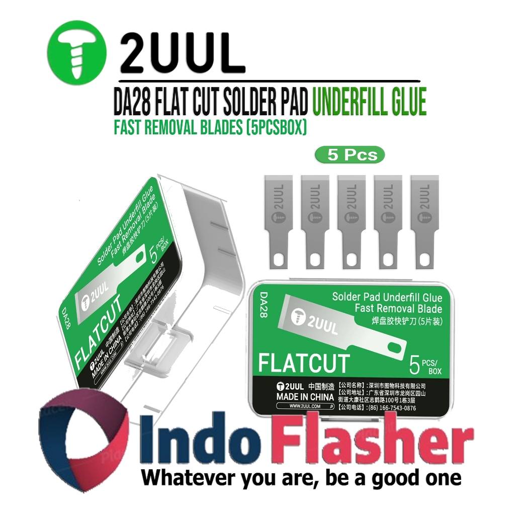Jual 2UUL DA28 FlatCut Blades (5pcs/box) - Flat Cut - Mata Pisau IC CPU ...