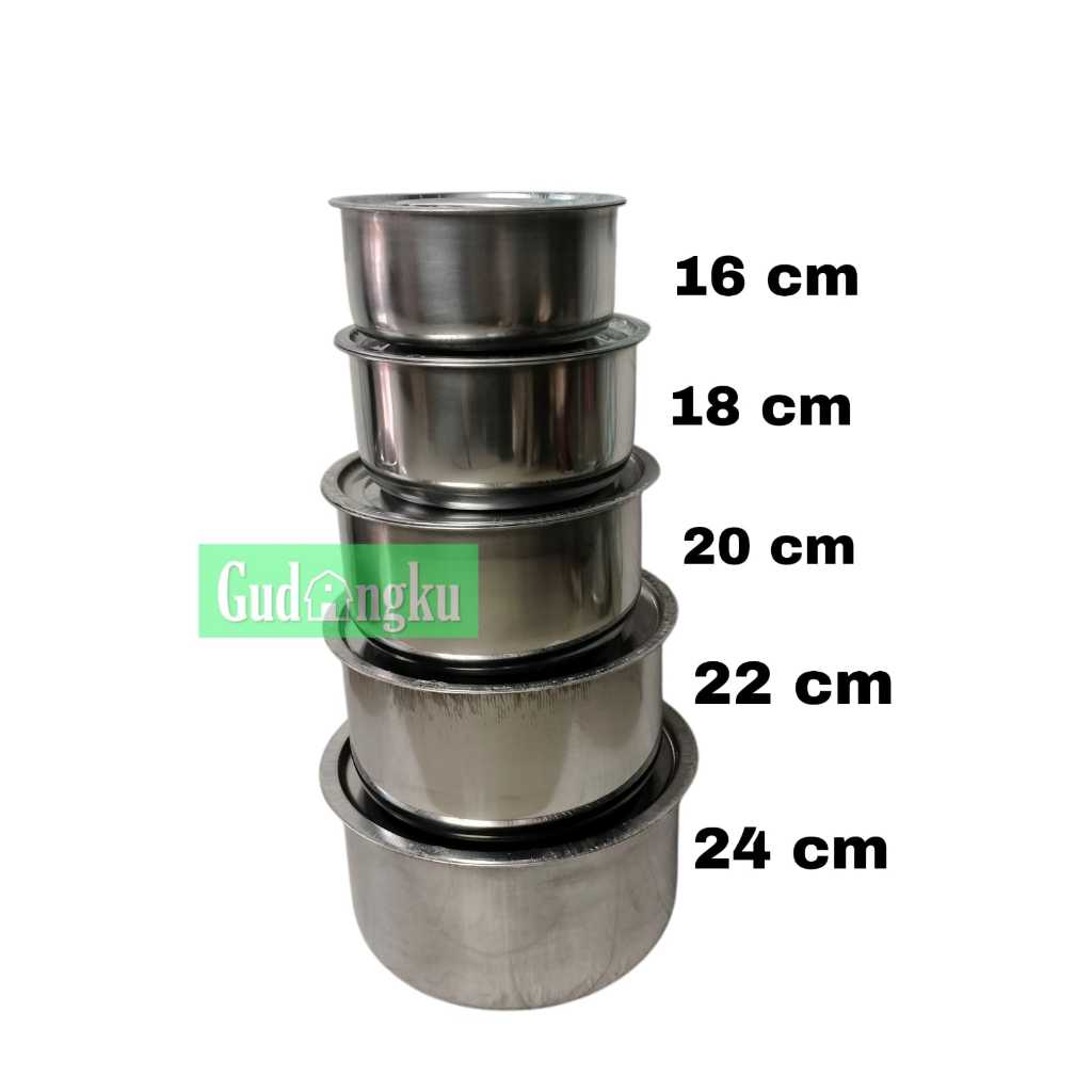 Jual Panci Indian Pot Susun 5 Tutup Stainless | Shopee Indonesia
