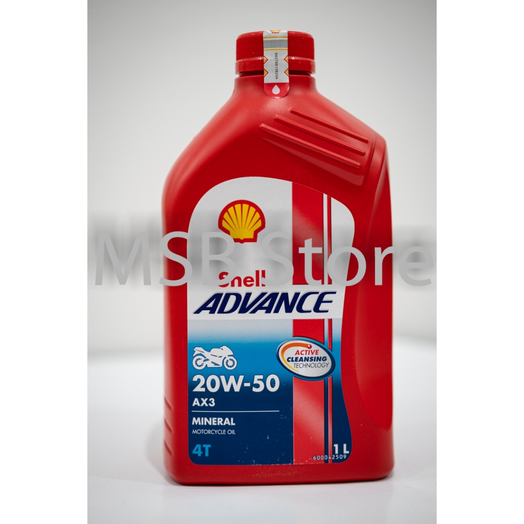 Jual Oli Motor 4T Shell Advance 4T Terbaru AX3 1 Liter | Shopee Indonesia