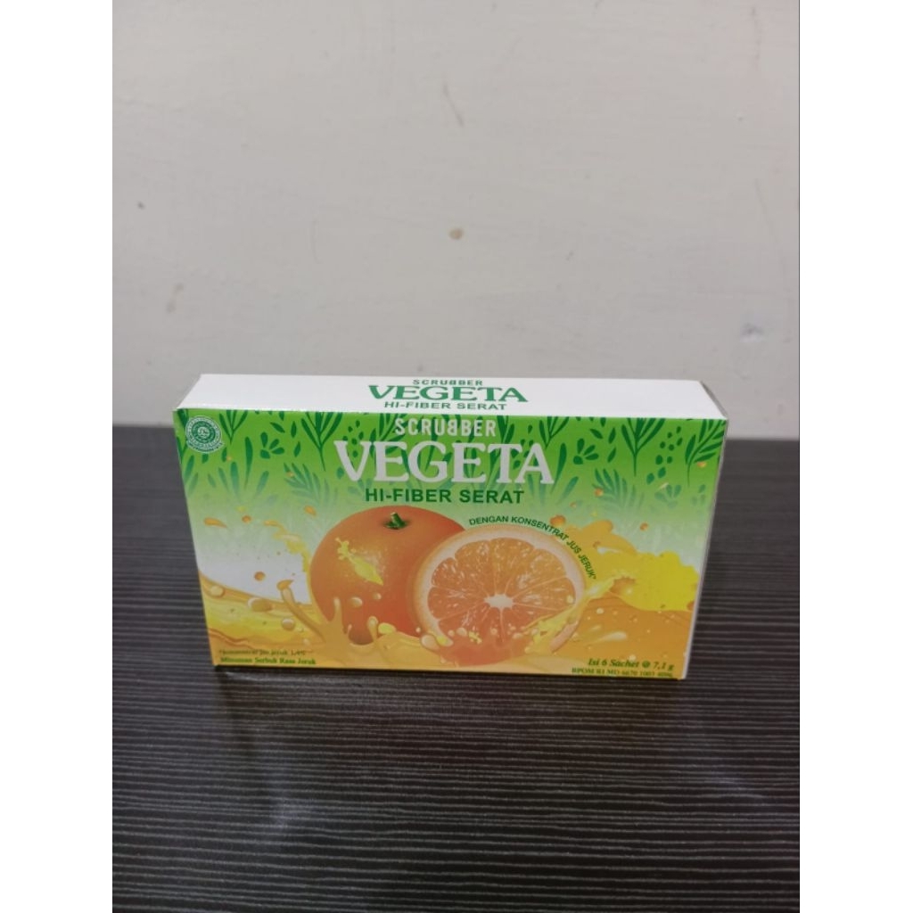 Jual Vegeta Hi-Fiber Serat Box Isi 6 Sachet x 7,1g Scubber | Shopee ...