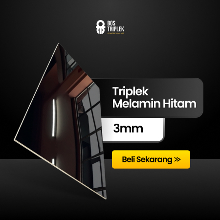 Jual Triplek Multiplex Melamin Hitam Mengkilap Glossy Doff Tebal 3mm ...