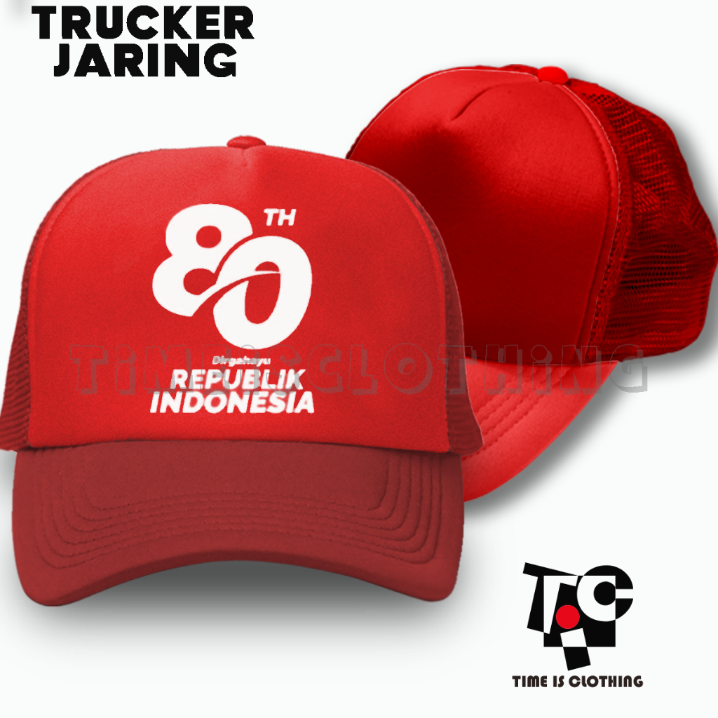 Jual Topi Trucker Dewasa Couple 17 Kemerdekaan Agustus Indonesia topi ...