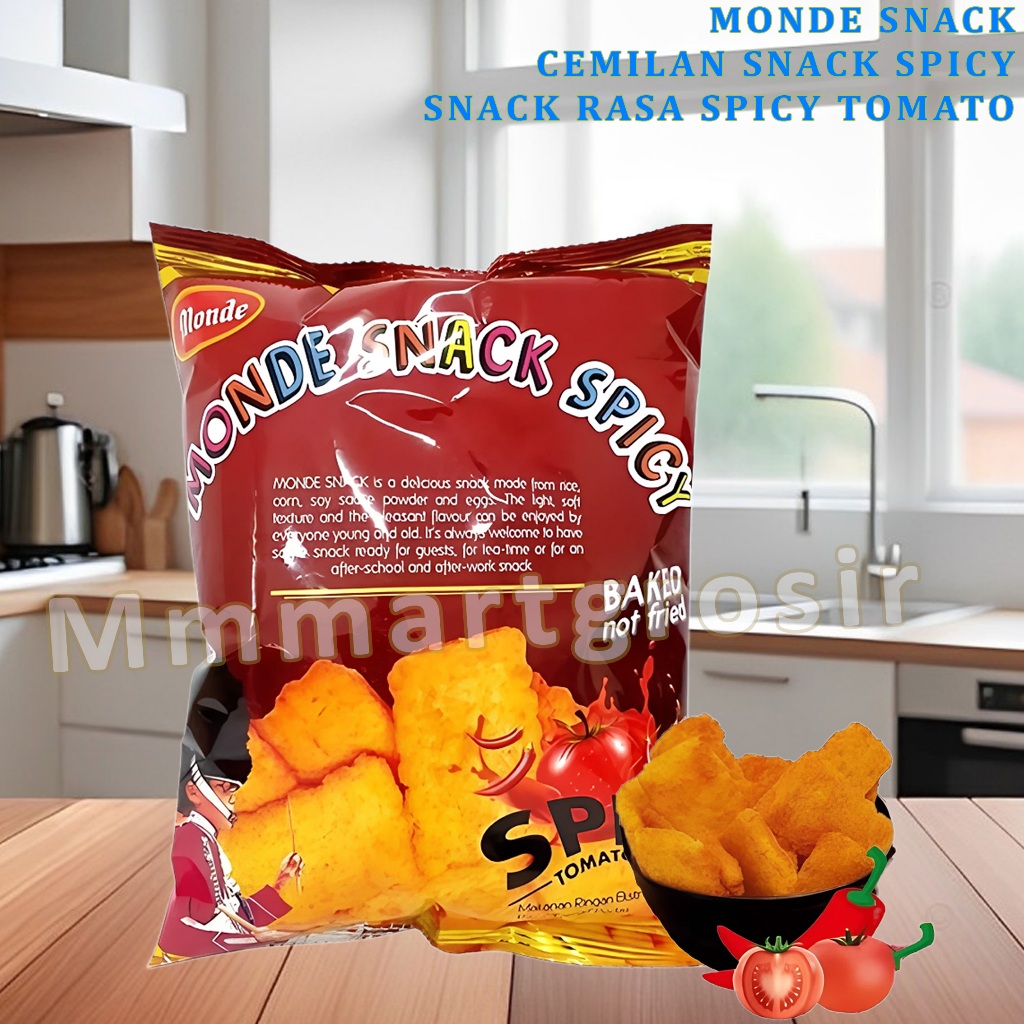 Jual Monde Snack Gold Spicy / Cemilan Snack Spicy / Snack Rasa Spicy ...