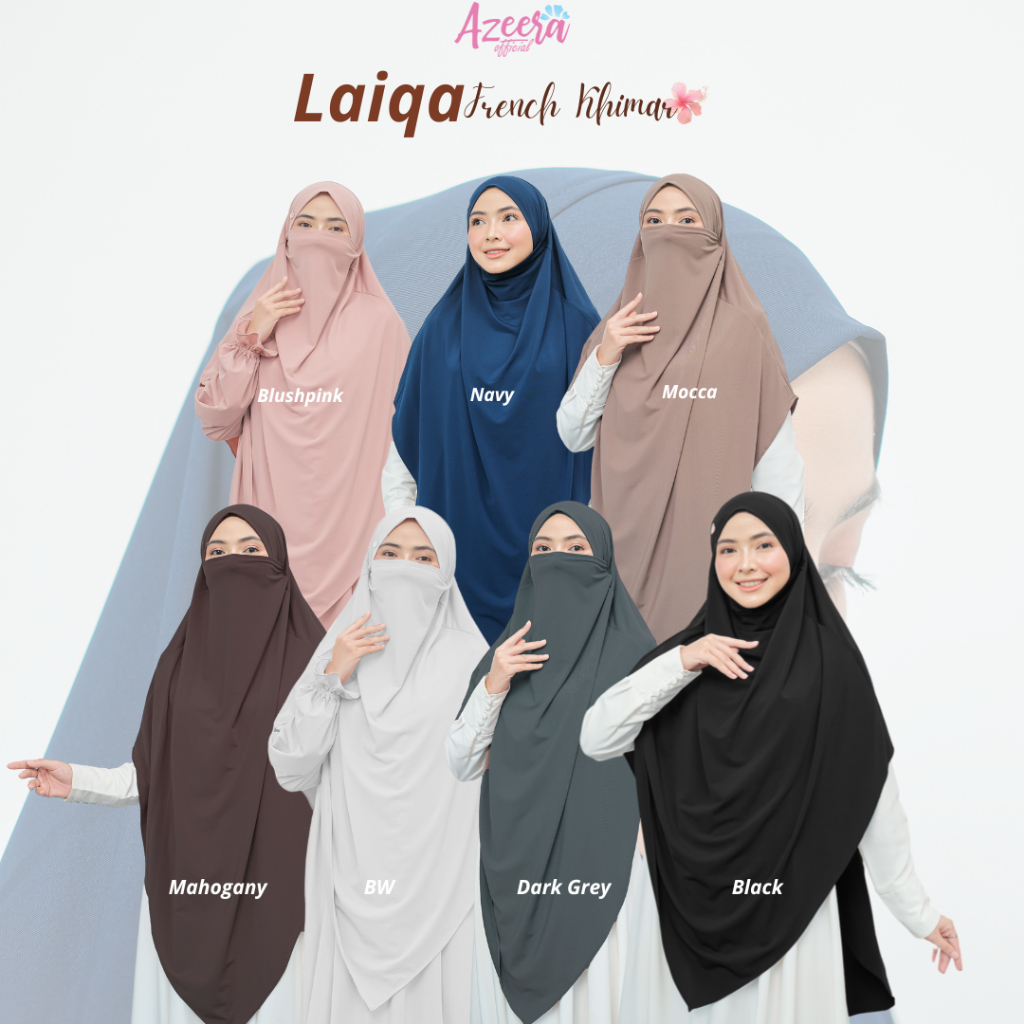 Jual Laiqa French Khimar Jersey Premium Jumbo Hajj&Umroh by ...