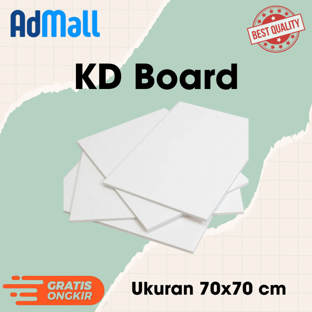 Jual KD Board Ukuran 70x70 cm / KT Board / Busa Plastik PE Film ...