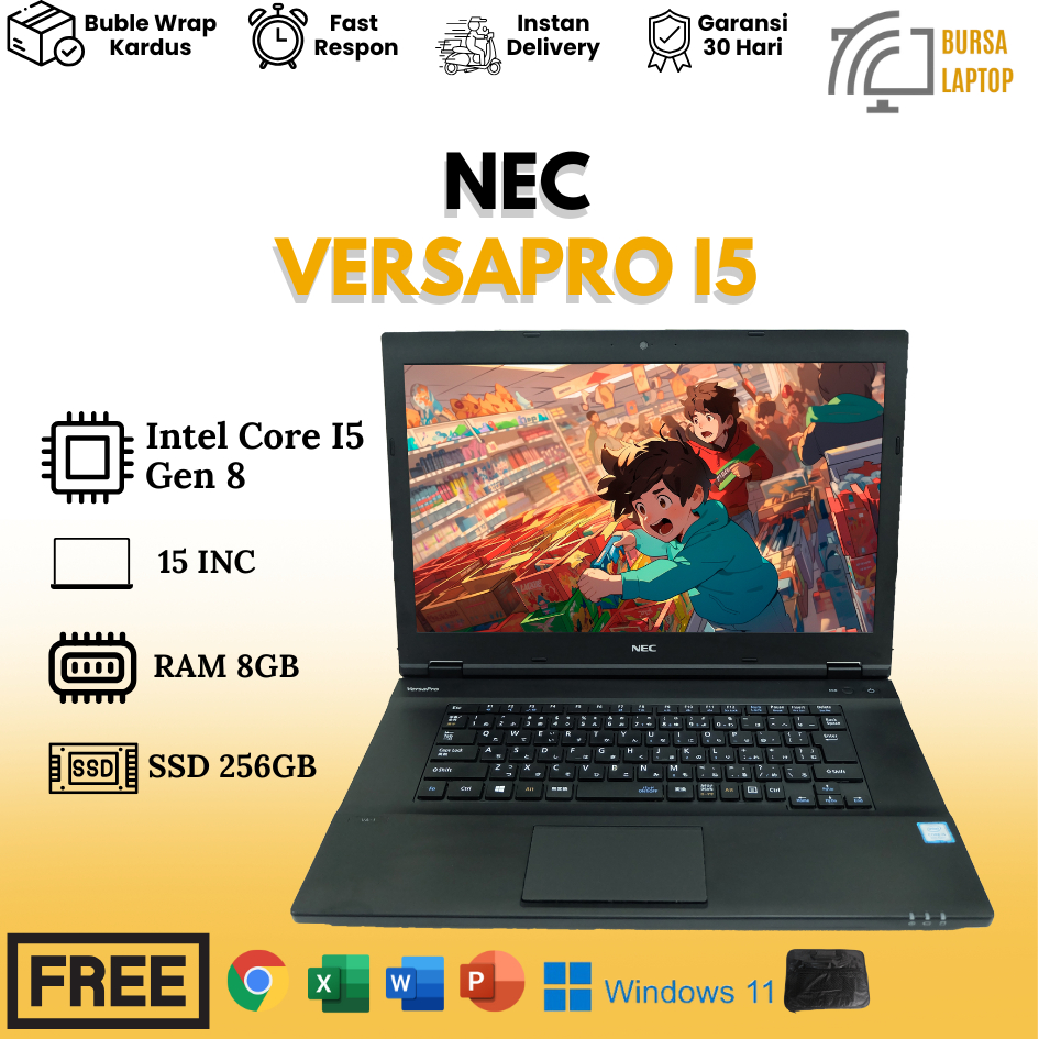 Jual Laptop NEC Versapro Core I5 Gen 8 Ram 8gb Ssd 256gb Murah ...