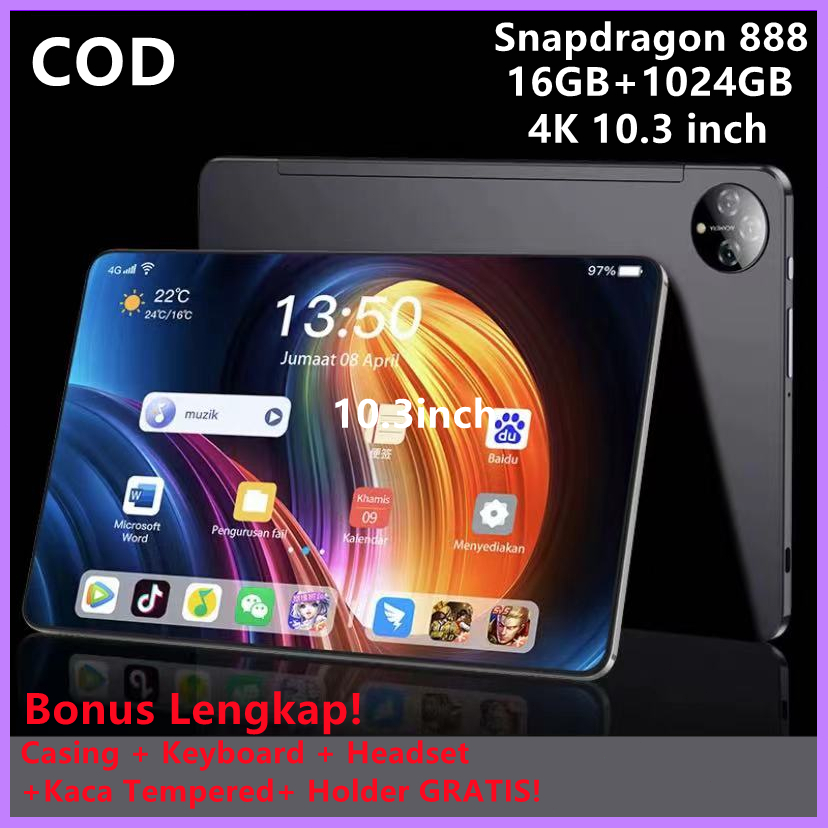 Jual COD Free Keyboard ! tablet MatePad H13 16GB+1024GB 5GWiFi Tablet ...
