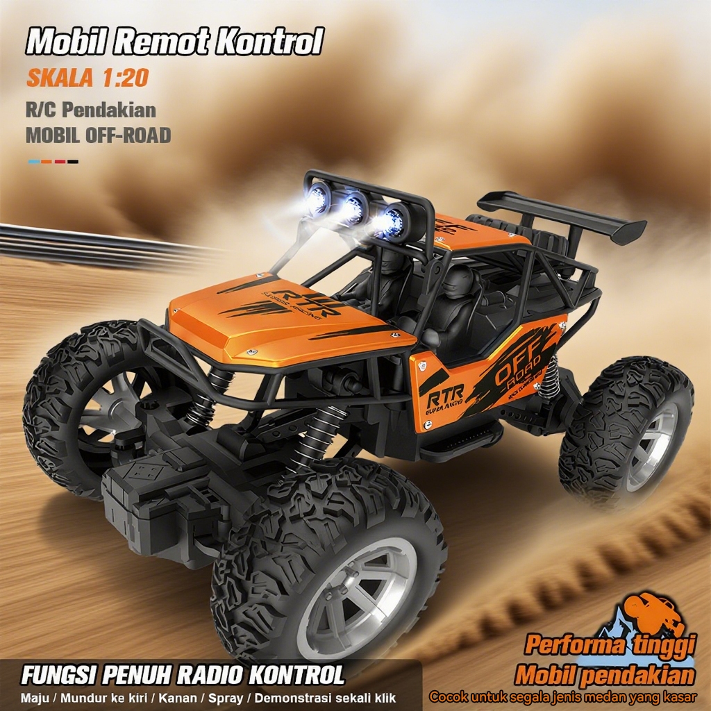 Jual Tatajoy Mobil Remote Control Besar 4WD Spray Alloy Climbing Off-Road RC Mobil Mainan ...