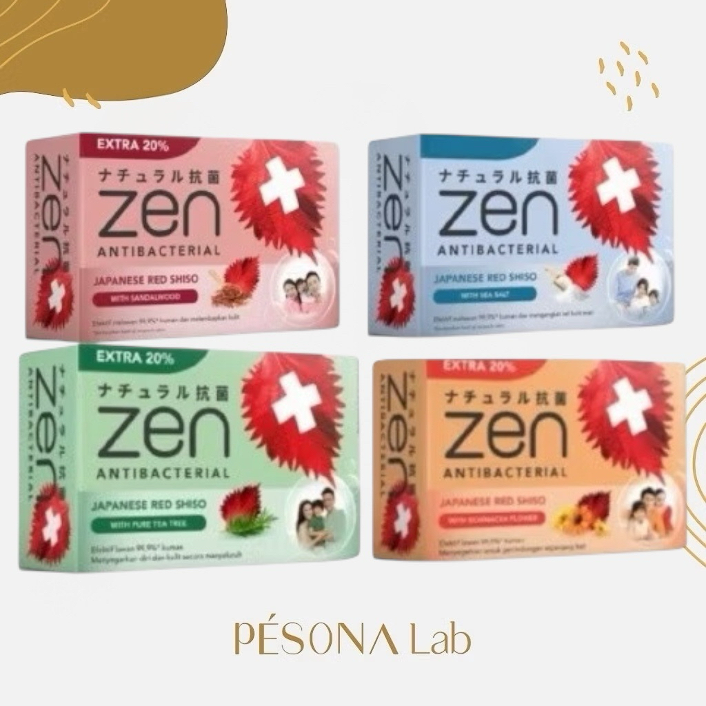 Jual Sabun ZEN Batang 60Gr Isi 4 - Sabun Mandi ZEN Antibakteri - Bar ...