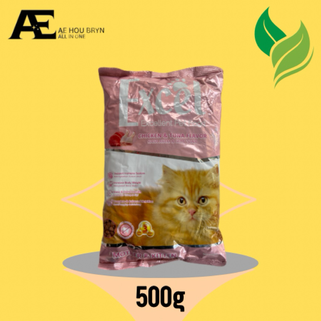 Jual sentrat/ makanan kucing excel kitten pink 500g | Shopee Indonesia