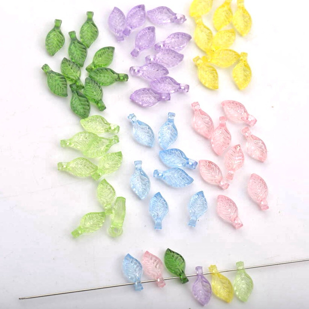 Jual 10gr Manik Daun Warna Craft DIY Gelang Strap Handphone | Shopee ...