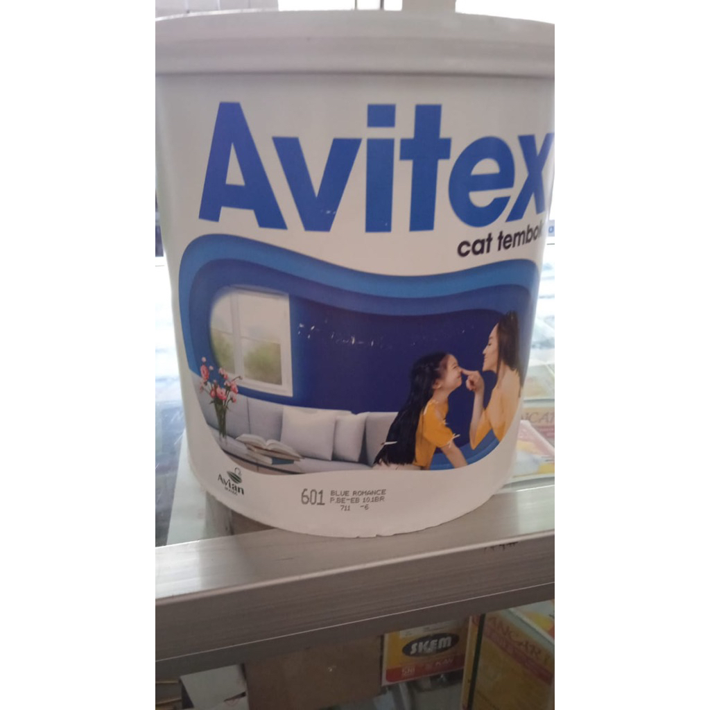 Jual Cat Tembok Avitex Interior Blue Romance 601 / Cat Tembok Murah Cat ...