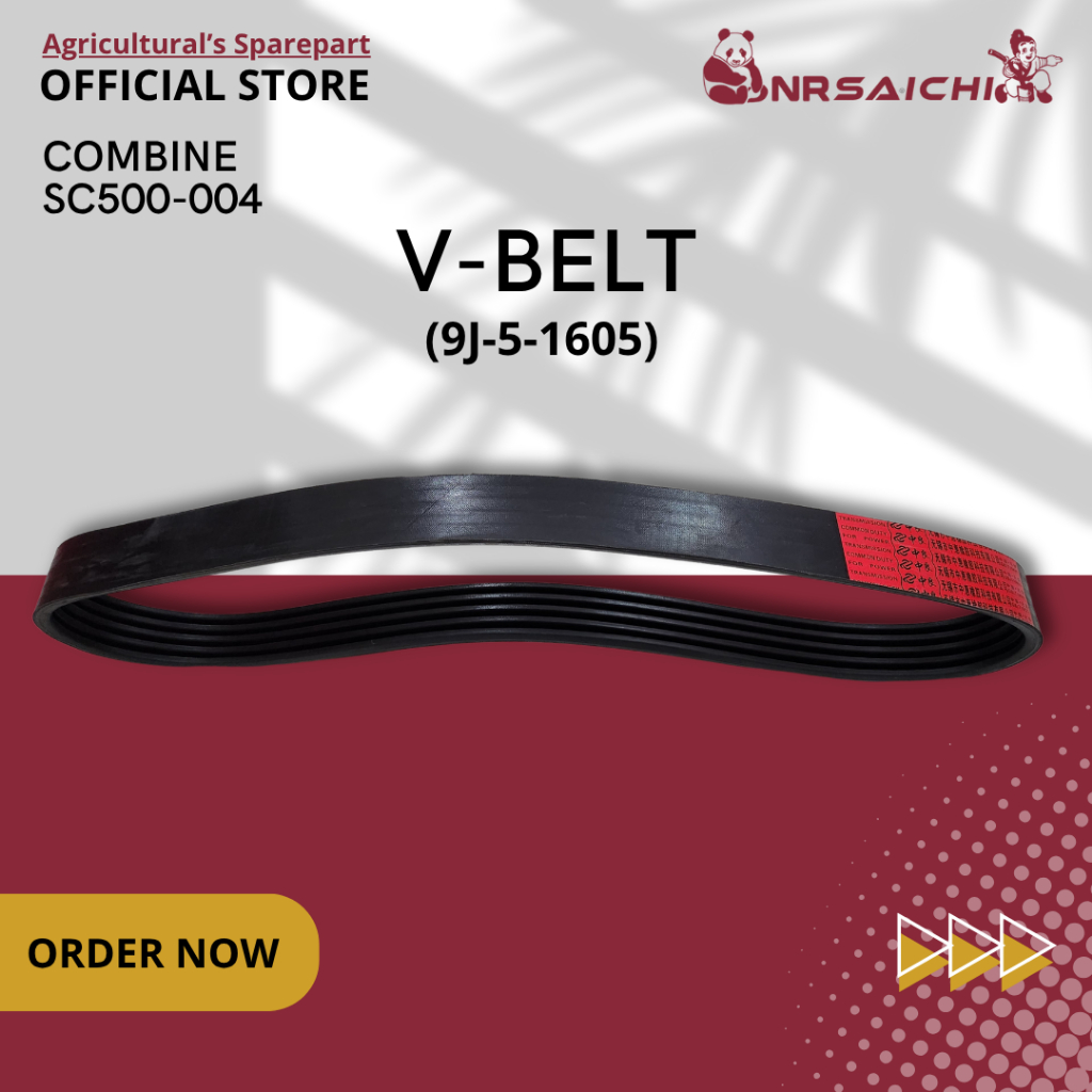 Jual Vanbelt 9J-5-1605 Polos Red Belt Vbelt Jalan Combine Harvester ...
