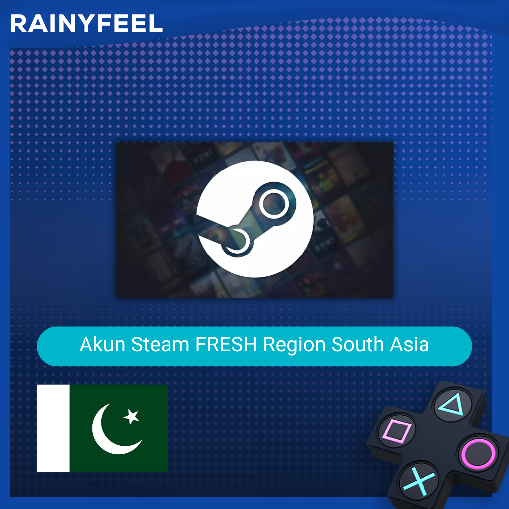 Jual AKUN STEAM FRESH REGION LUAR / STEAM ACCOUNT SOUTH ASIA / PAKISTAN ...