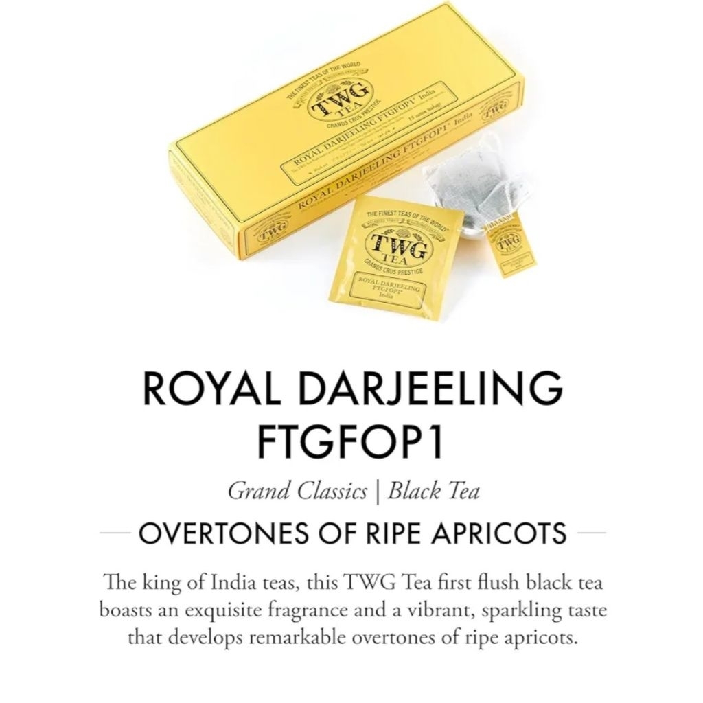 Jual TWG TEA ~ Royal Darjeeling FTGTOP1(1 cotton teabag) | Shopee Indonesia