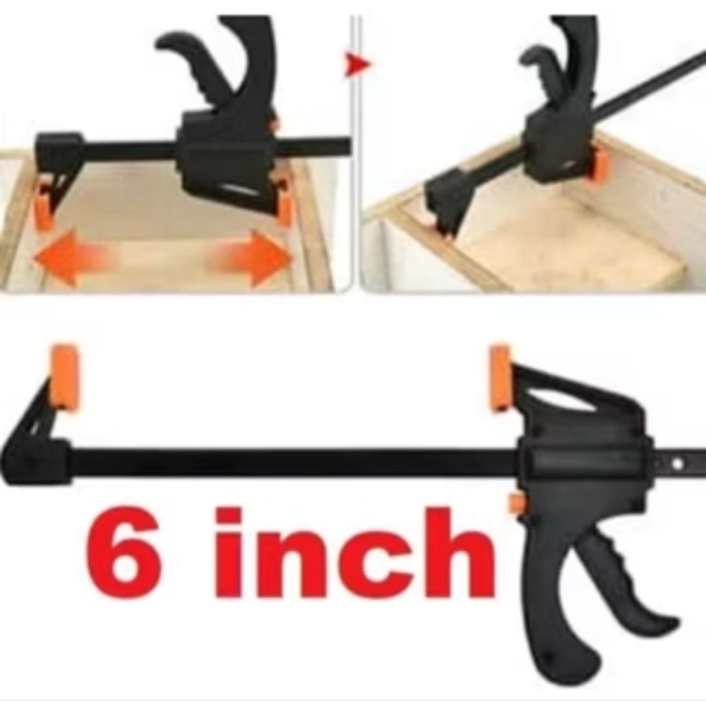 Jual F Clamp 4 inch Klem Penjepit Kayu Wood Working Tools. | Shopee ...
