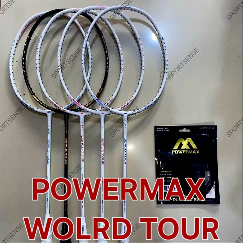 Jual Raket Bulutangkis Badminton Powermax Power Max World Tour 36lbs ...