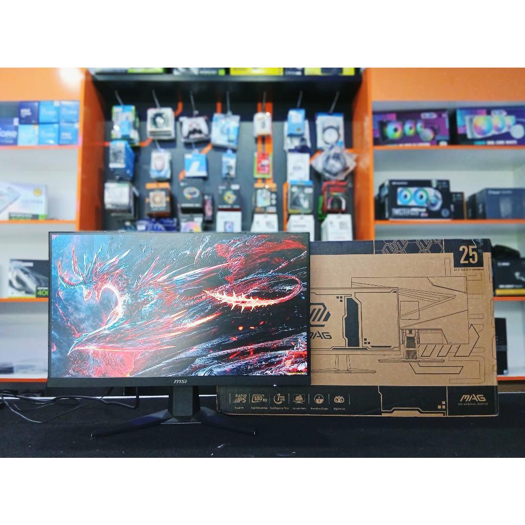 Jual MSI MAG 256F Gaming Monitor 180Hz Refresh rate 1ms response time ...