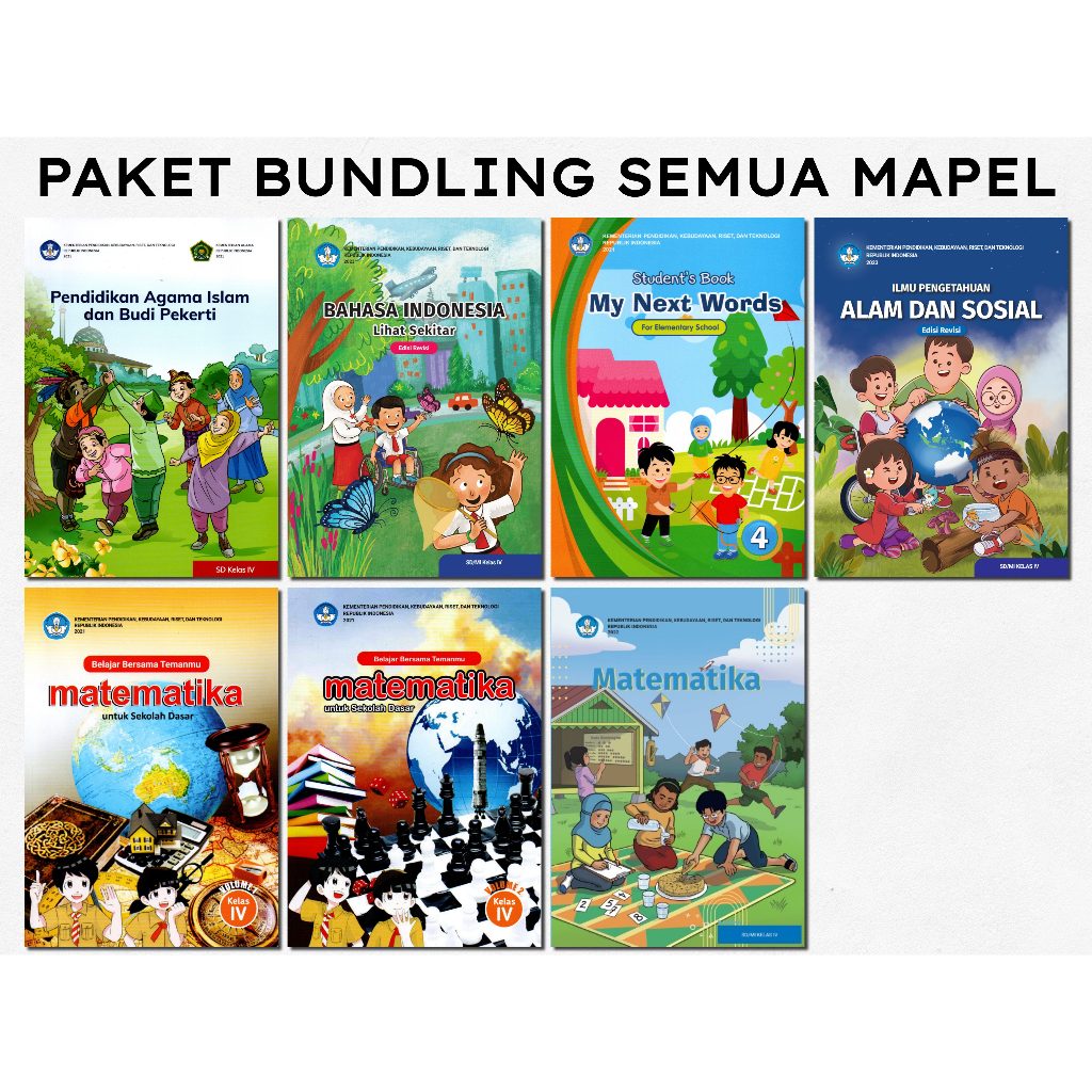 Jual (PAKET BUNDLING) BUKU KURIKULUM MERDEKA KELAS 4 (SET SEMUA MAPEL ...