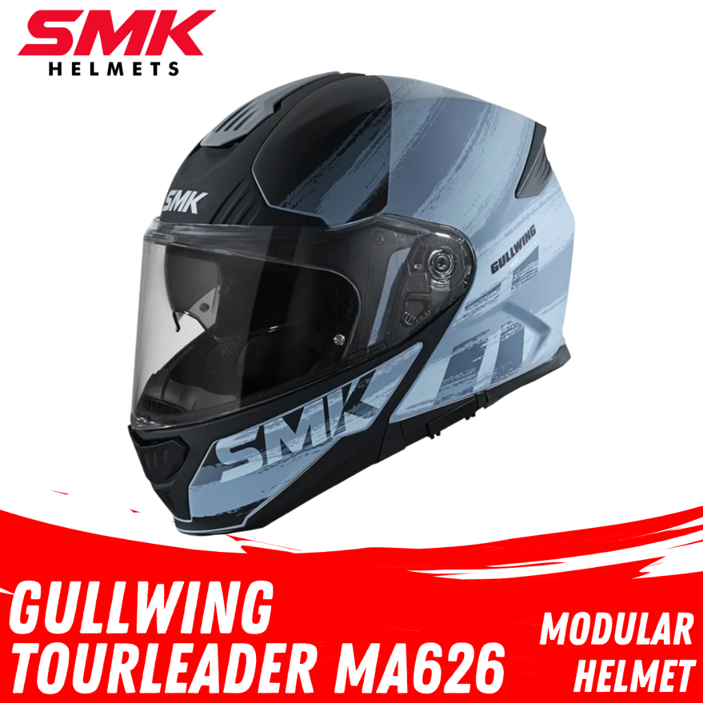Jual SMK Gullwing MA626 Tourleader Helm Modular Flip Up - SNI Original ...