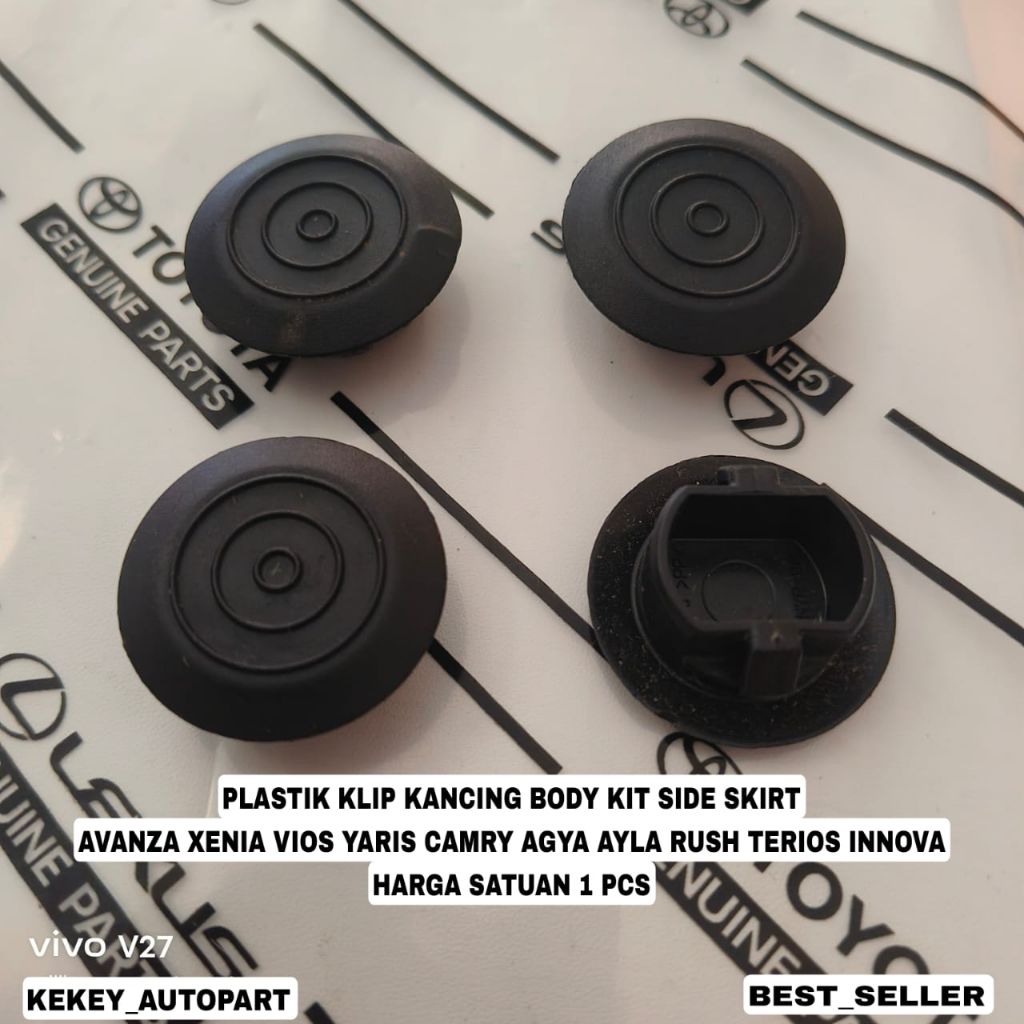 Jual kancing klip tutup lubang bodi kit side skirt totoya avanza xenia ...