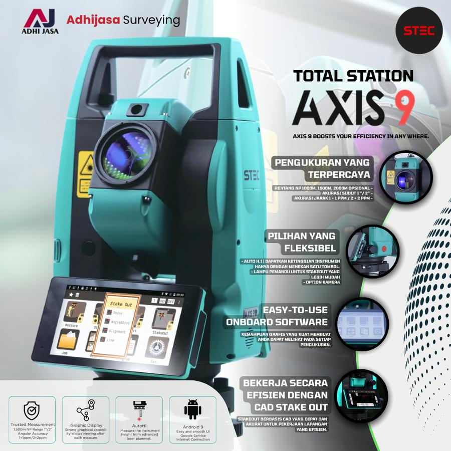 Jual Total Station Android STEC AXIS 9 – Alat Survey & Pemetaan Profesional | Shopee Indonesia