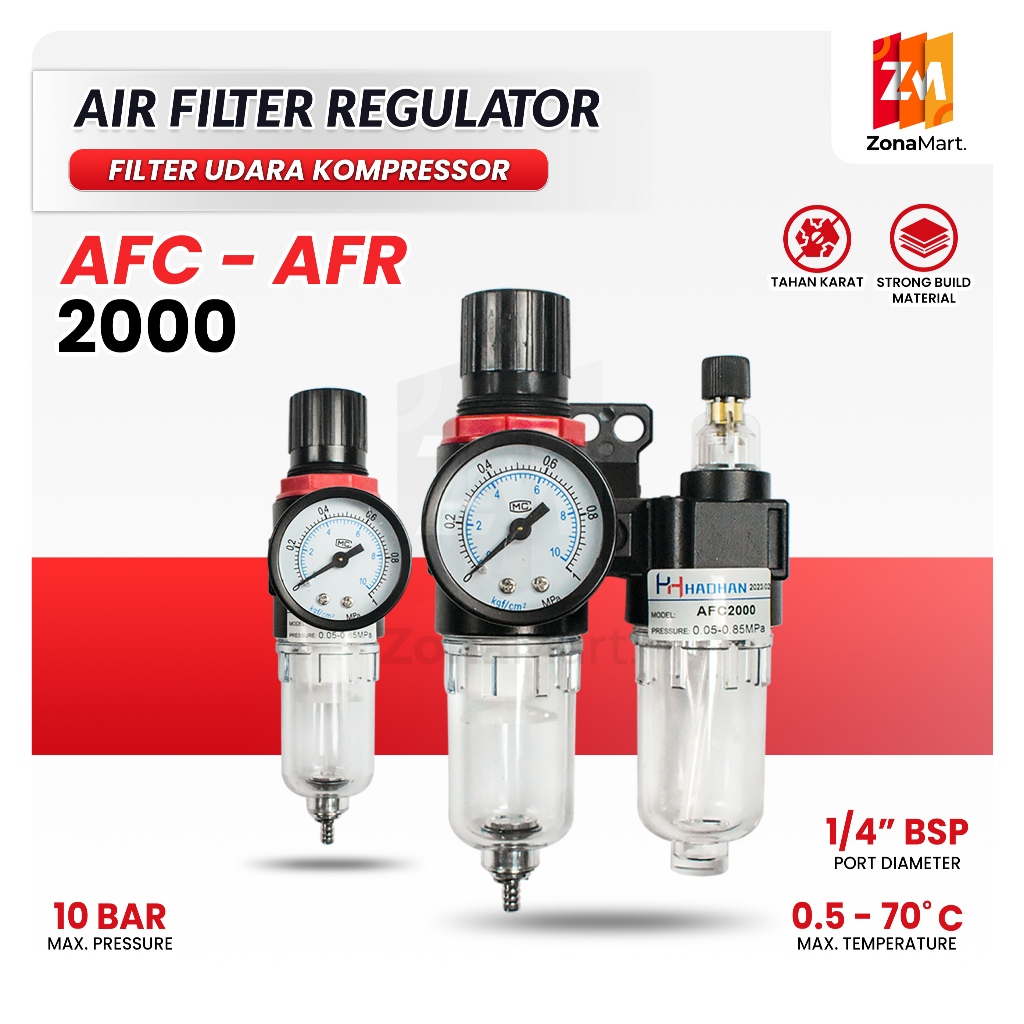 Jual Air Filter Regulator atau Saringan Kompresor Ar2000 Afr2000 ...