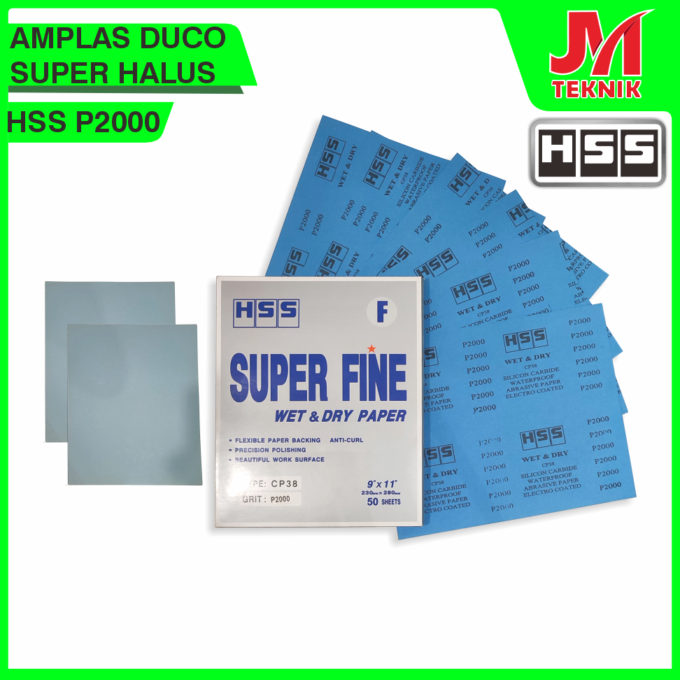 Jual HSS Amplas Duco Super Halus GRIT P5000 Waterproof Kertas Gosok ...