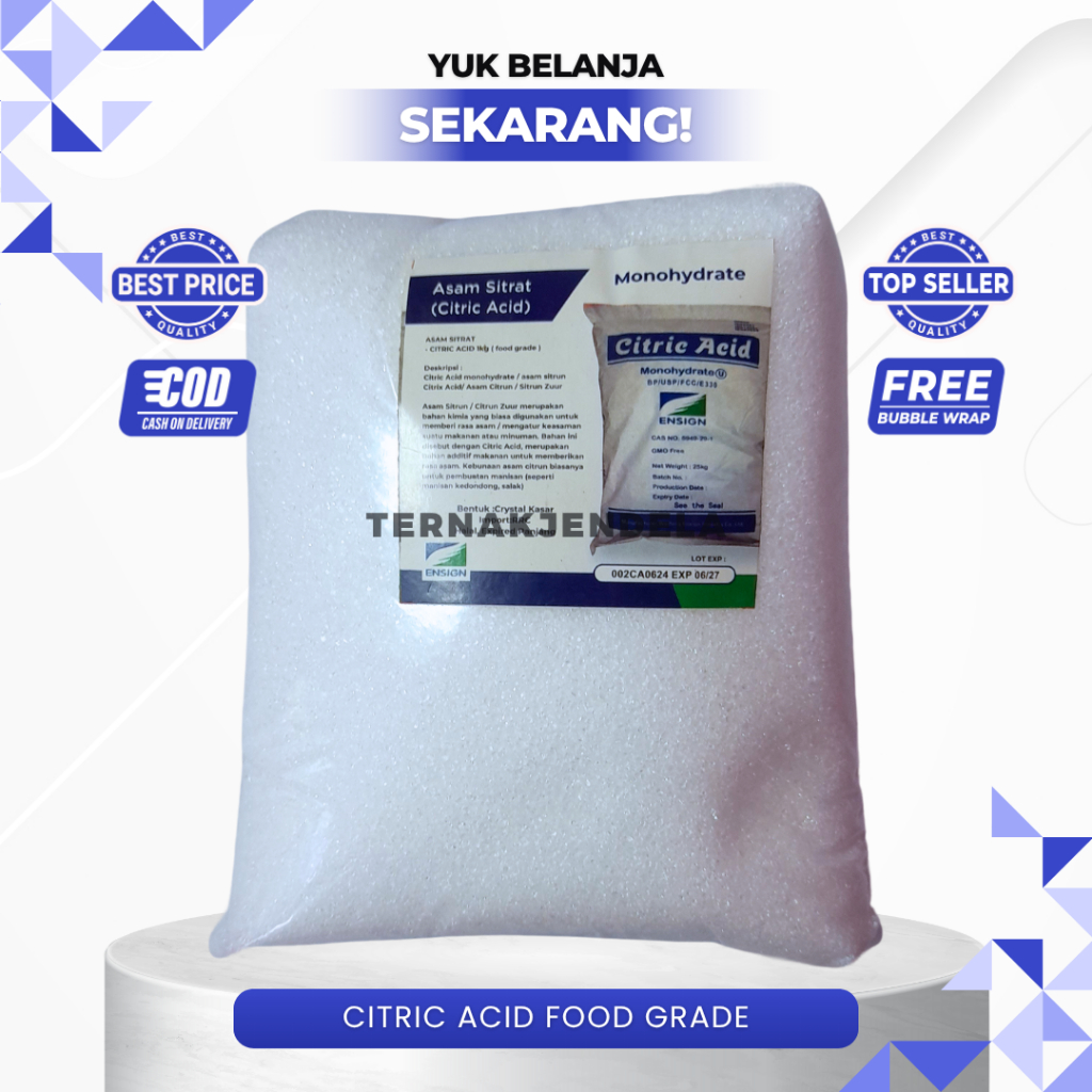 Jual CITRIC ACID FOOD GRADE - Sitrun - Citrun - Sitrat - Sitrun Makanan ...