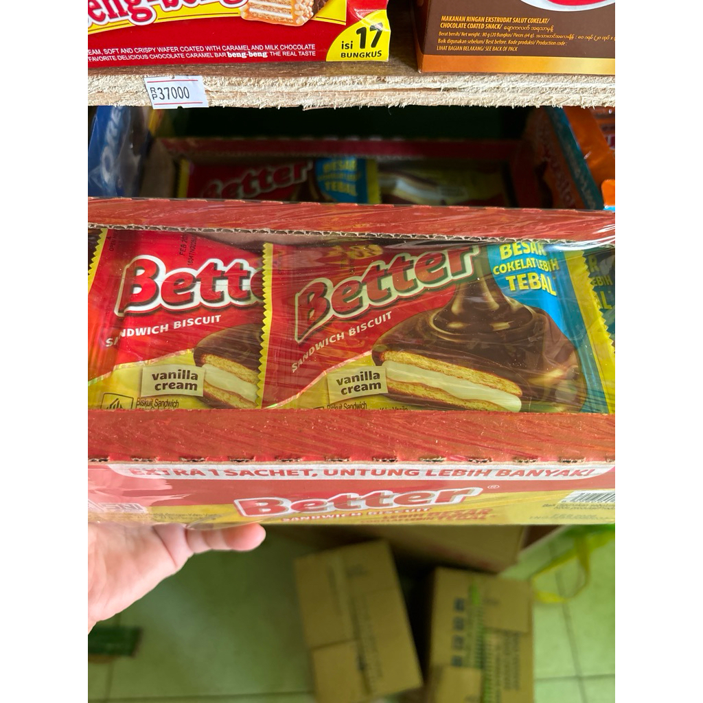 Jual better biskuit coklat isi 11pcs (grosir) | Shopee Indonesia