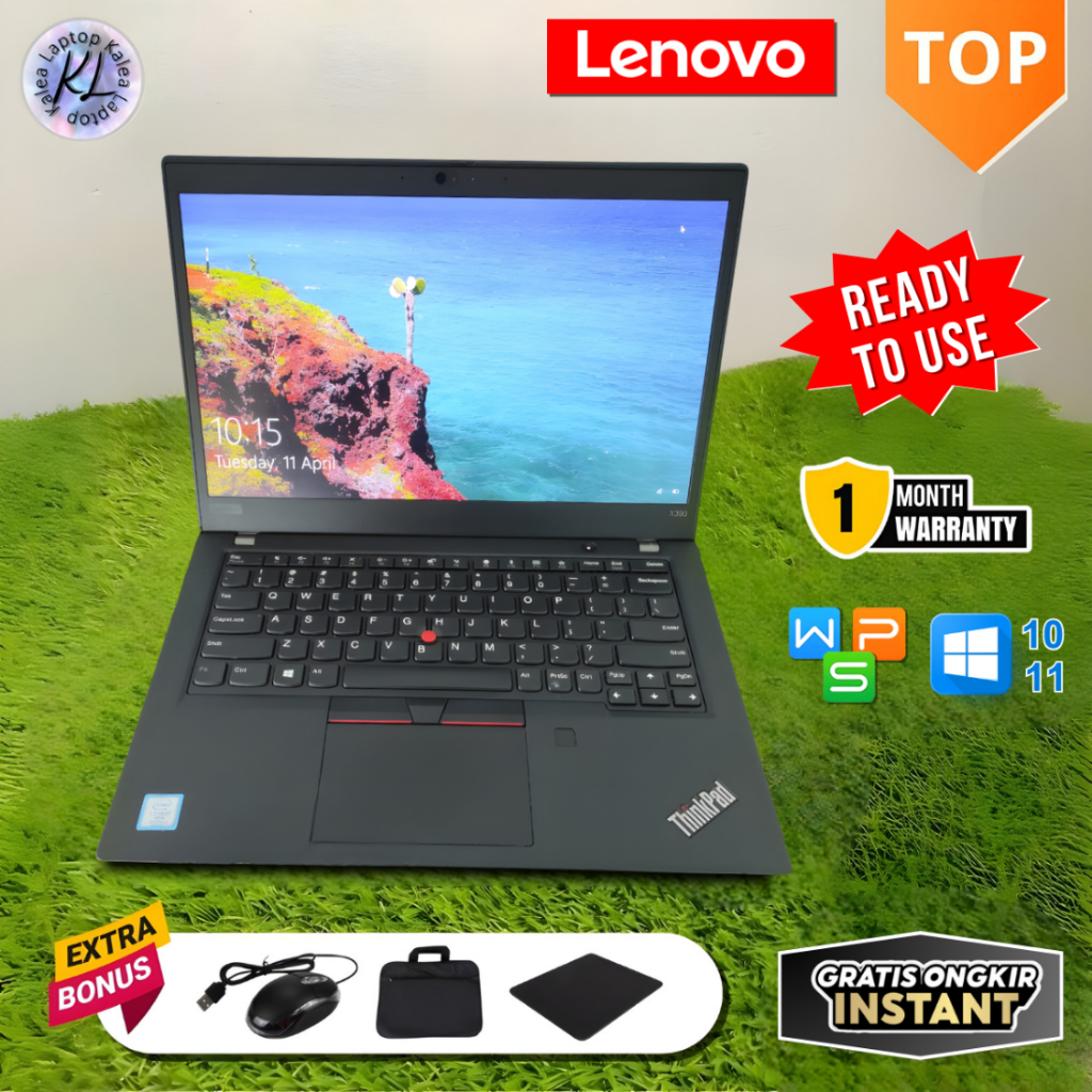 Jual Laptop Lenovo ThinkPad X390 X380 i7-8 RAM 16 X13 SLIMFIT 13" INCH MULUS NOMINUS | Shopee ...
