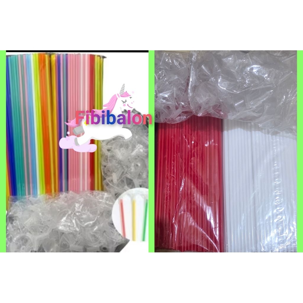 Jual Stick+cup balon putih / mix/ hitam/merah isi 100pcs | Shopee Indonesia