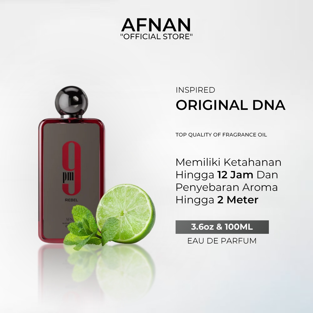 Jual Afnan 9 PM Rebel Parfum 100ML, Afnan Official Store, Fragrance World, Afnan 9PM Rebel ...