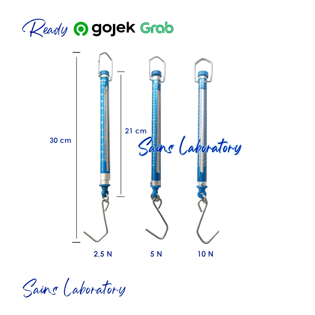 Jual Neraca Pegas 10 N 1000 gr Logam Dinamometer Praktikum Peraga Fisika 10 Newton 1000 gram ...