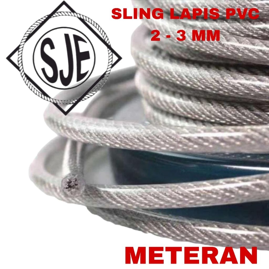 Jual Kawat seling galvanis 3mm lapis pvc / kawat sling galvanis 3mm ...