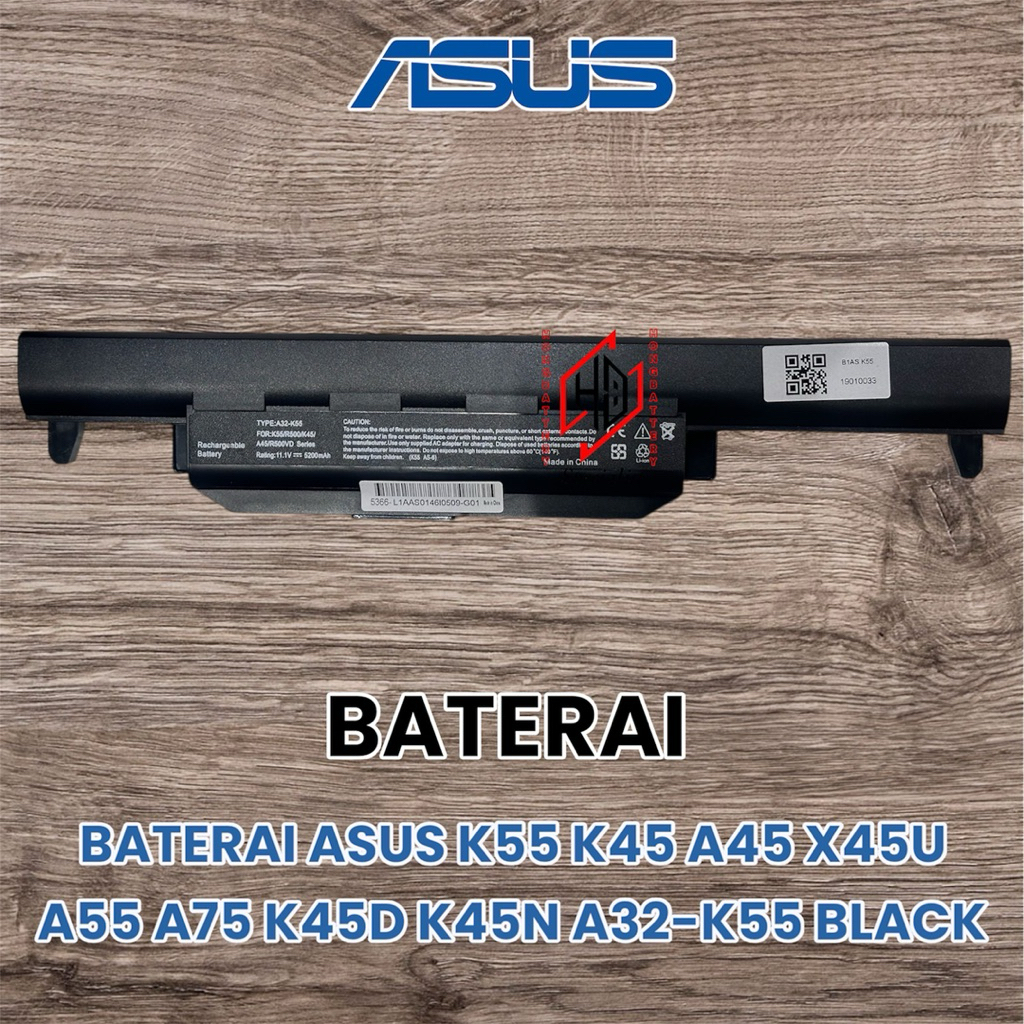 Jual Baterai Asus A45 A45V A45VD A45VJ A45VM K45D K45DR A32-K55 (OEM ...
