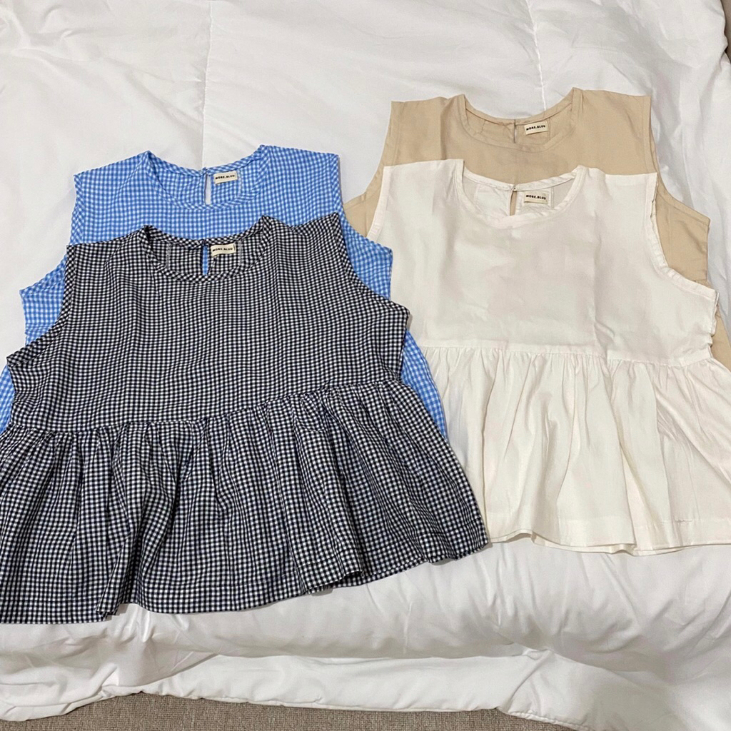 Jual CHESA inner blouse sleeveless | blouse tanpa lengan | ruffle ...