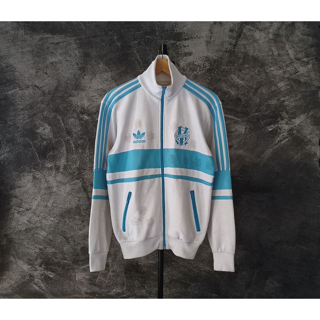 Jual (TRACKTOP ADIDAS WHITE STRIP BLUE) | Shopee Indonesia