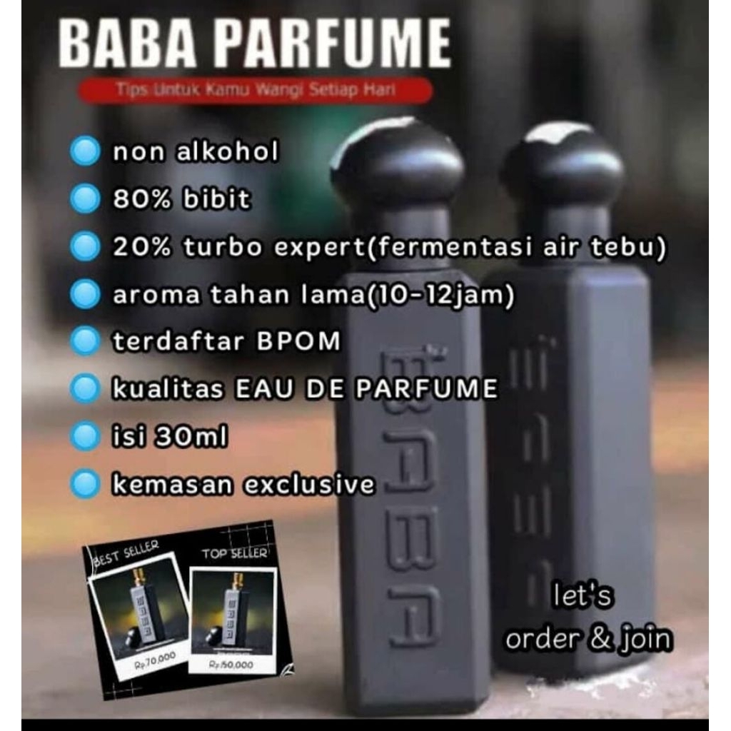 Jual BABA PERFUME ORIGINAL 100% ALL VARIANT (A-P) | Shopee Indonesia