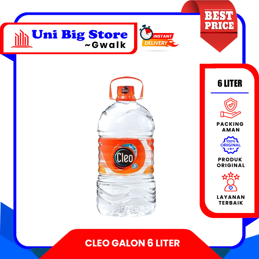 Jual CLEO AIR MINUM GALON KECIL - 6 Liter | Shopee Indonesia